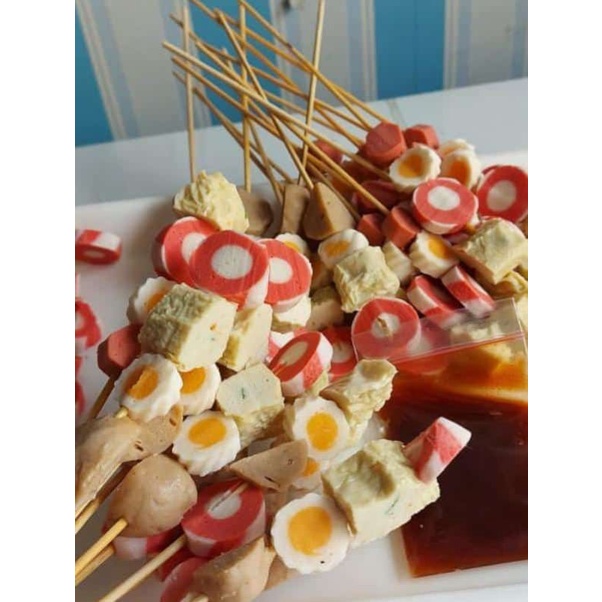 Jual SATE SEAFOOD BAKAR ISI 12 DENGAN BUMBU | Shopee Indonesia