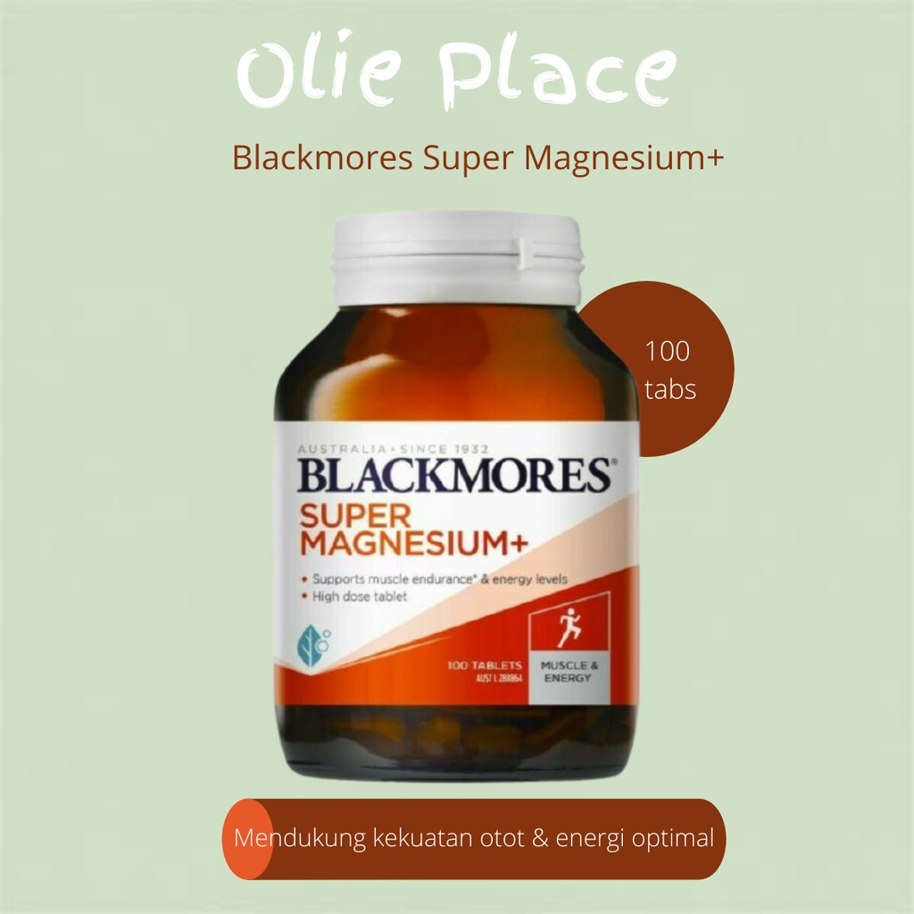 Jual Blackmores Super Magnesium + Plus 100 Tablet | Shopee Indonesia