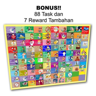 Jual REWARD CHART MAGNETIC A4 Mainan Edukatif Rajin & Disiplin Papan ...