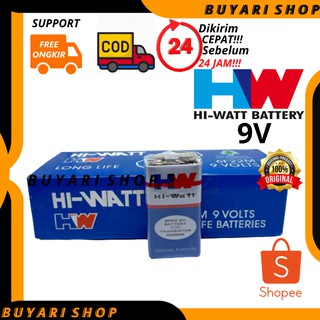 Jual Baterai Kotak 9V 9 Volt HW High Watt Batre 9V 9 Volt HW Batre Mic ...