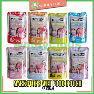 Jual Makanan Kucing Basah MARKOTOPS POUCH 85 gr - Markotop Sachet Wet ...