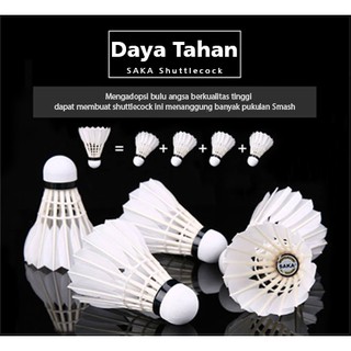 Jual 1 KARTON ISI 60 SLOP SHUTTLECOCK SAKA SHUTTLECOCK BADMINTON KOK ...