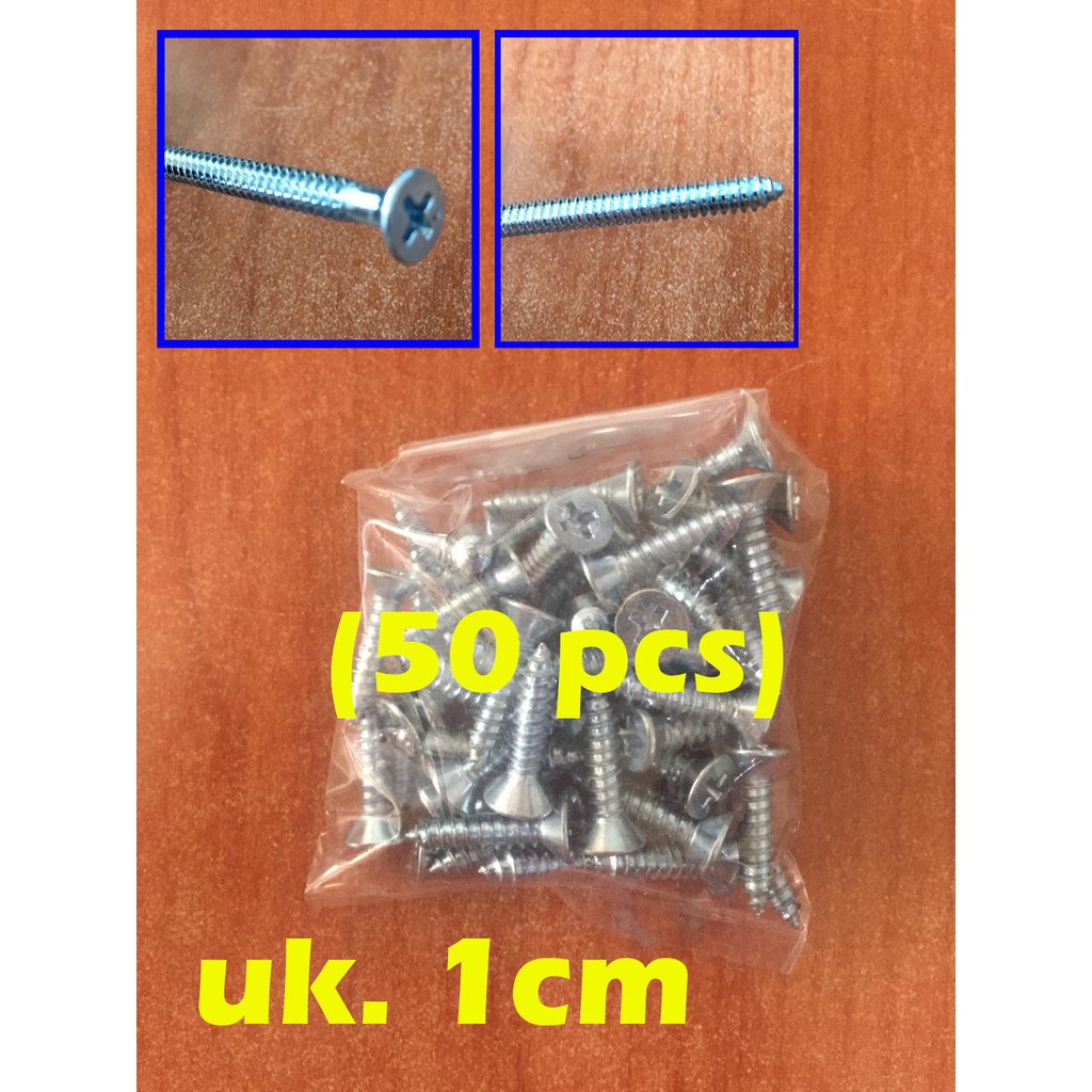 Jual Skrup Tapping FAB 6 x 1/2" inch - Sekrup Kepala Rata FH Screw ...