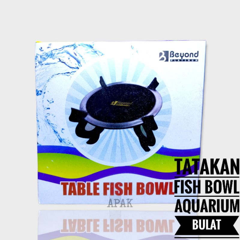 Jual tatakan aquarium table fish bowl dudukan meja plastik bulat murah ...