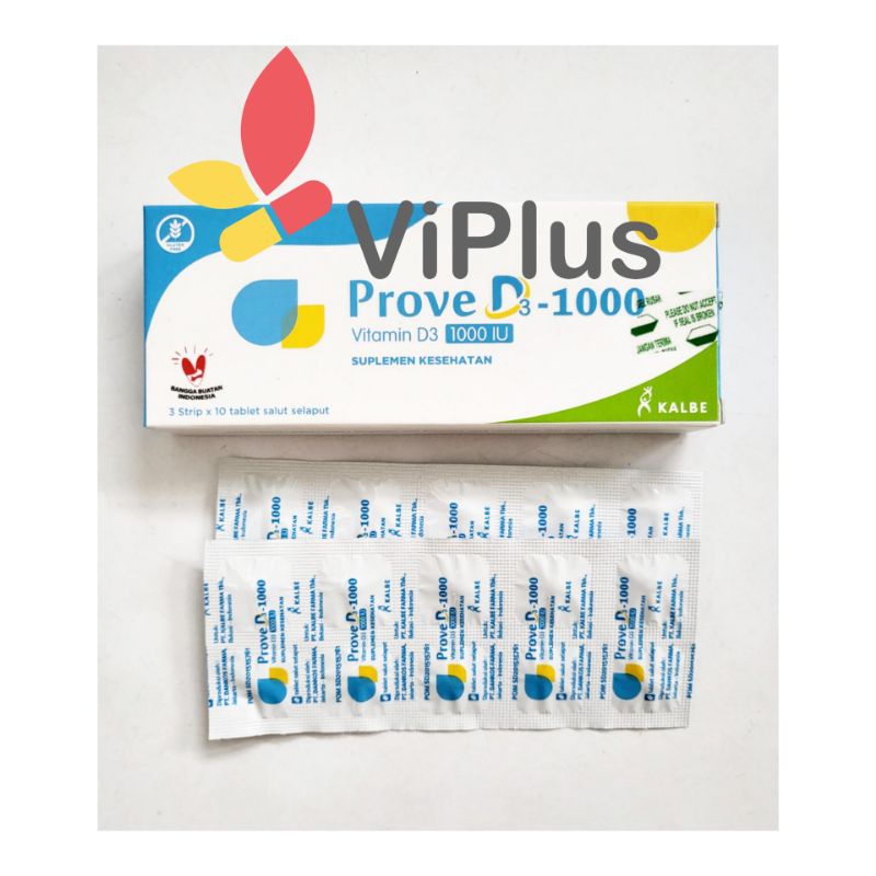 Jual Prove d3 1000 iu - vit d - strip 10 tablet - kalbe - viplus ...