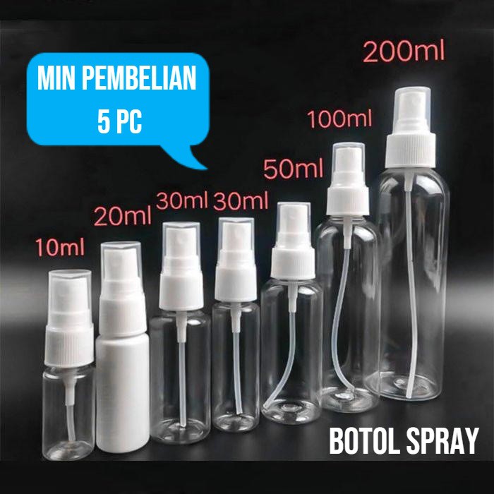Botol Spray Botol sanitizer Botol plastik kosong Botol Pet antiseptik ...