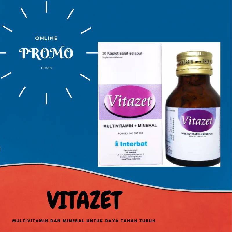 Jual VITAZET multivitamin dan mineral untuk Daya Tahan Tubuh Orang ...