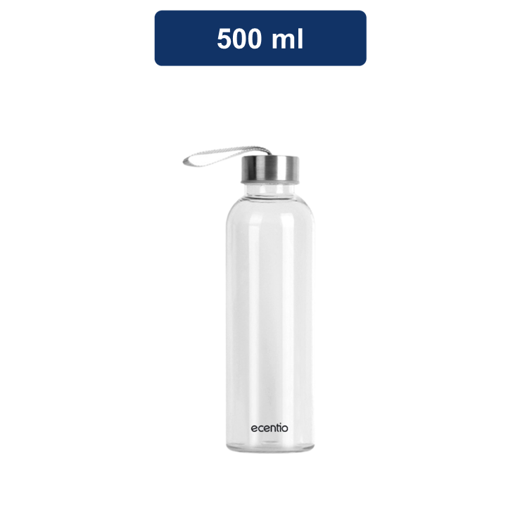 Jual Ecentio Botol Minum / Drink Bottle Plastik Bening 500ml | Shopee ...