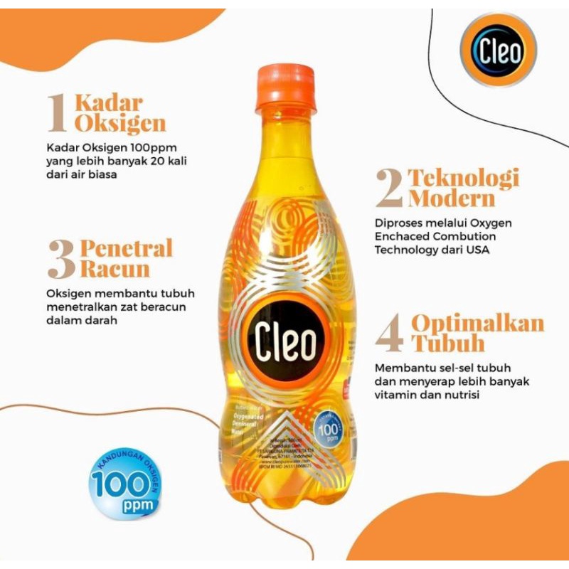 Jual Minuman Cleo oxygen netto 500ml | Shopee Indonesia