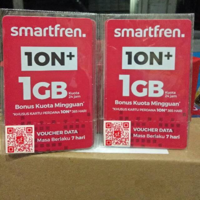 Jual Voucher Data Smartfren 1ON+ (Kuota 1GB) | Shopee Indonesia