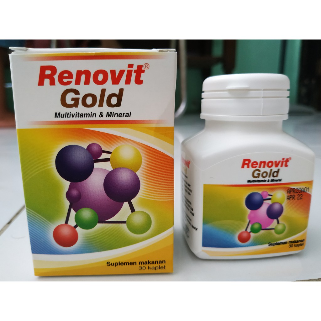 Jual RENOVIT GOLD BOTOL 30 TABLET | Shopee Indonesia