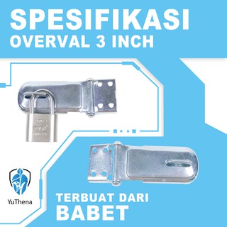Jual Paket Overval Gembok 3 Inch Dan Gembok 30 Mm Siap Pakai | Shopee ...