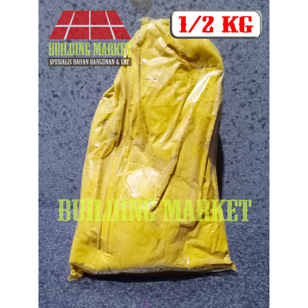 Jual PIGMENT WARNA TEPUNG PEWARNA OKER KUNING PENGISI PORI KAYU @1/2 KG ...