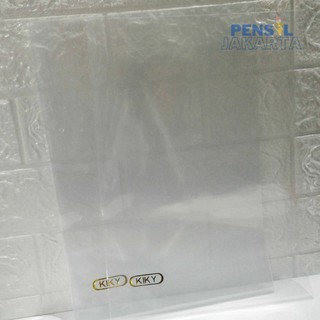 Jual KIKY Map L Stopmap Plastik Transparan Putih Bening Ukuran Folio F4 ...