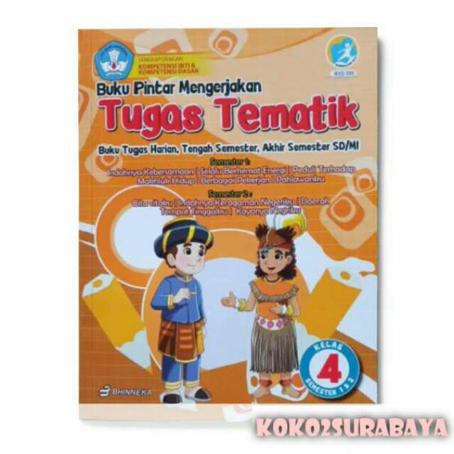 Jual BUKU PINTAR MENGERJAKAN TUGAS TEMATIK KELAS 4 SD | Shopee Indonesia