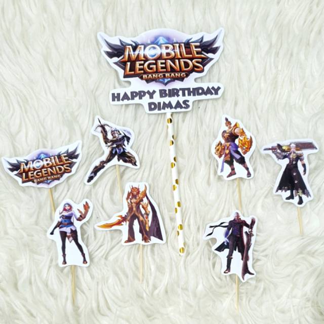 Jual Topper mobile legend/hiasan kue mobile legend | Shopee Indonesia