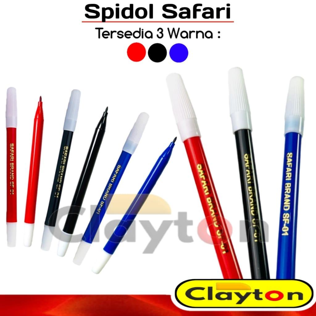 Jual Spidol Warna Kecil Safari RETAIL / Sepidol Marker Warna Hitam Biru ...