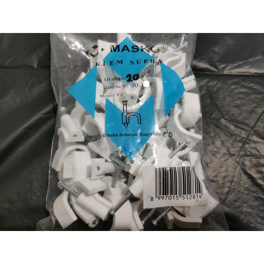 Jual Klem Kabel 20mm Cable Clip 20 Mm Asli Beton | Shopee Indonesia