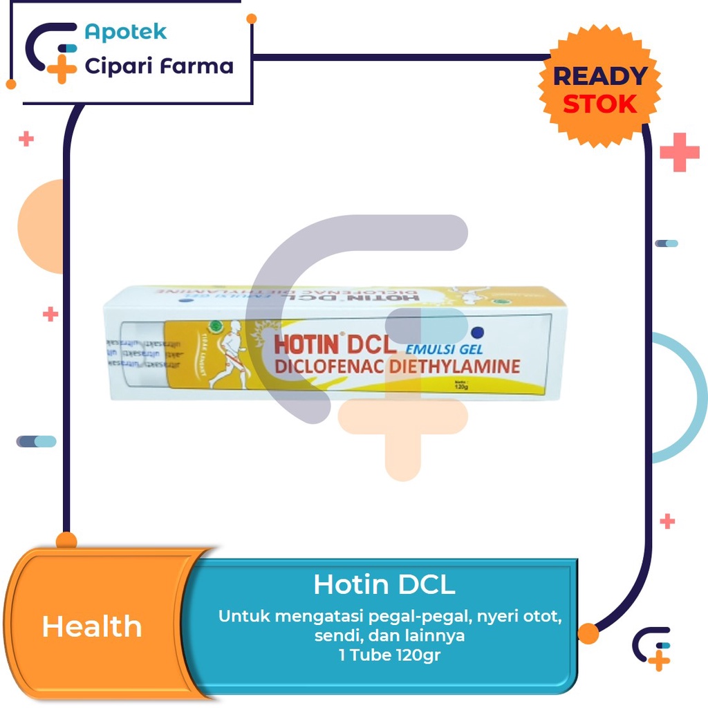 Jual Hotin DCL Emulsi Gel Pereda Nyeri Otot | Nyeri Sendi | Rematik ALL ...