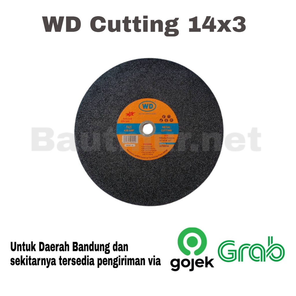 Jual Batu Cutting Besar Gerinda WD 14 inch - Batu Potong Besi 14 inch ...