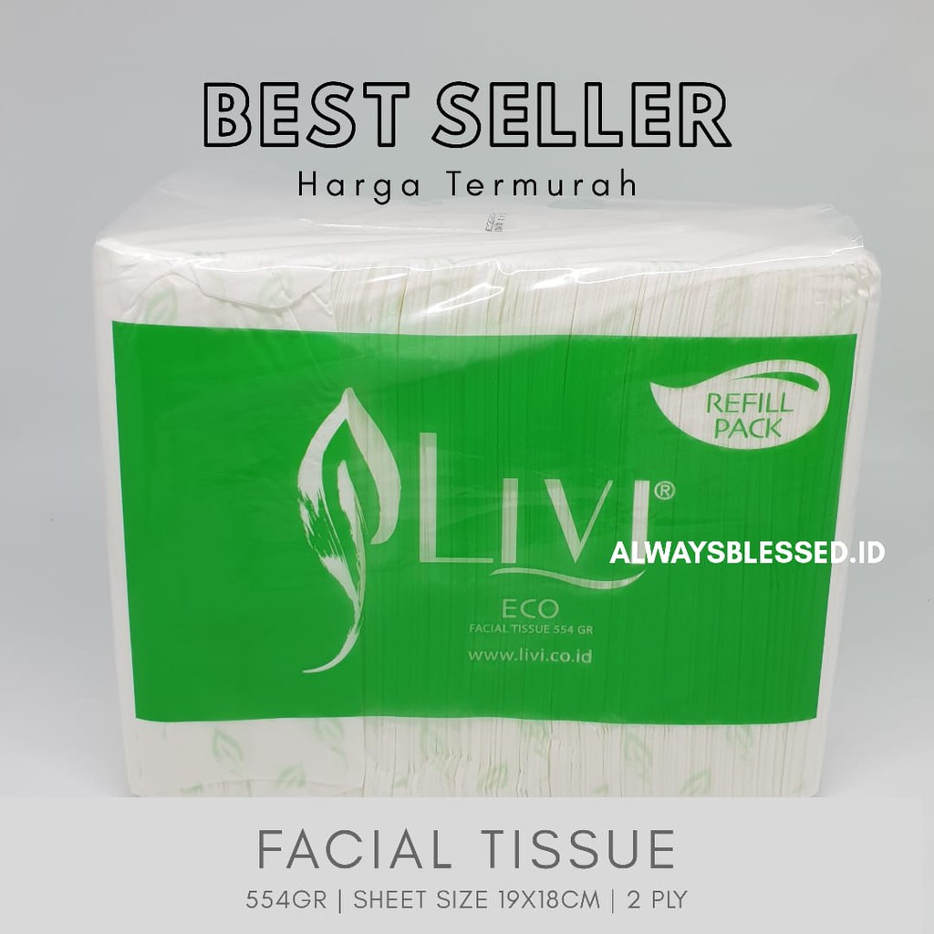 Jual Tissue LIVI Facial Tissue (Refill Pack) | Shopee Indonesia