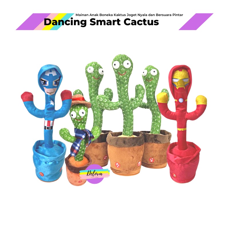 Jual Dancing Smart Cactus Toy Boneka Pintar Kaktus Joget Joged Goyang Bisa Ngomong Rekam Bicara ...