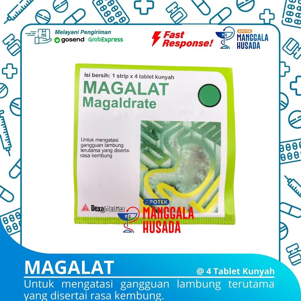 Jual MAGALAT TABLET KUNYAH PER STRIP @ 4 TABLET | Shopee Indonesia