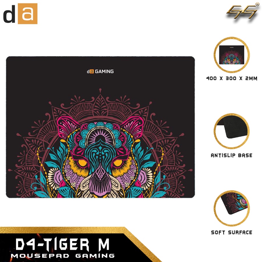 Jual Mousepad Gaming Size M Digital Alliance D4 Tiger Medium Size ...