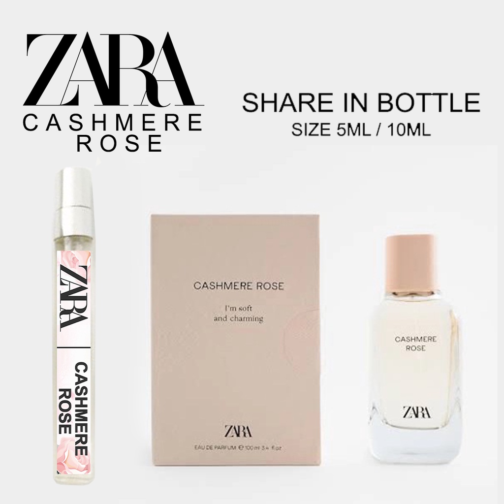 Jual PARFUM ZARA CASHMERE ROSE DECANT SHARE IN JAR ZARA 5ml 10ml