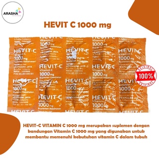 Jual HEVIT-C VITAMIN C 1000 MG Suplemen Kebutuhan Viamin C Dalam Tubuh ...