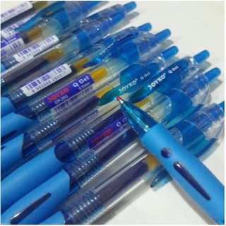 Jual Pulpen / Pen Gel Joyko ( GP-265 ) Q Gel Warna Biru | Shopee Indonesia