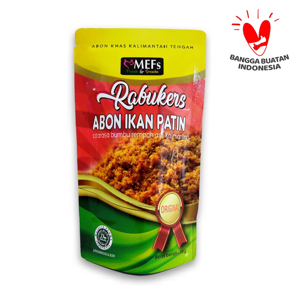 Jual Abon Ikan Patin Original Khas Kalimantan Tengah, MEFs [70 g ...
