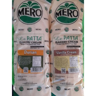 Jual lepatta bakery cream/selai isian roti, vanilla, durian & butter ...