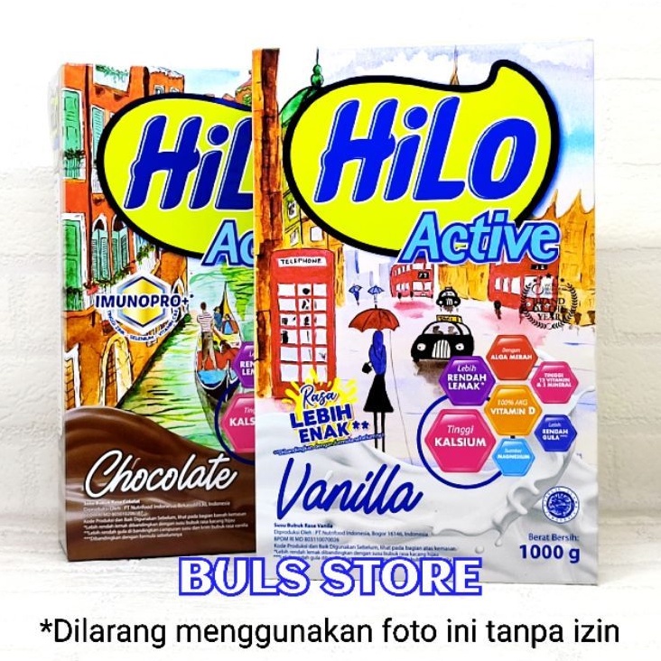 Jual Hilo Active Chocolate/Vanilla Susu 500/750/1000gr | Shopee Indonesia
