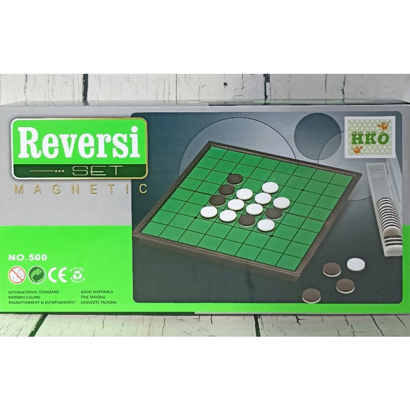 Jual Mainan Papan Catur Othello Hitam Putih Magnet Reversi Set | Shopee Indonesia
