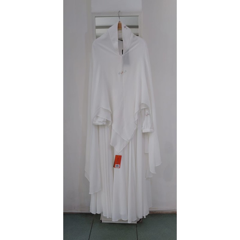 Jual Set Maja Broken White SiSeSa (Khimar&Dress ) | Shopee Indonesia