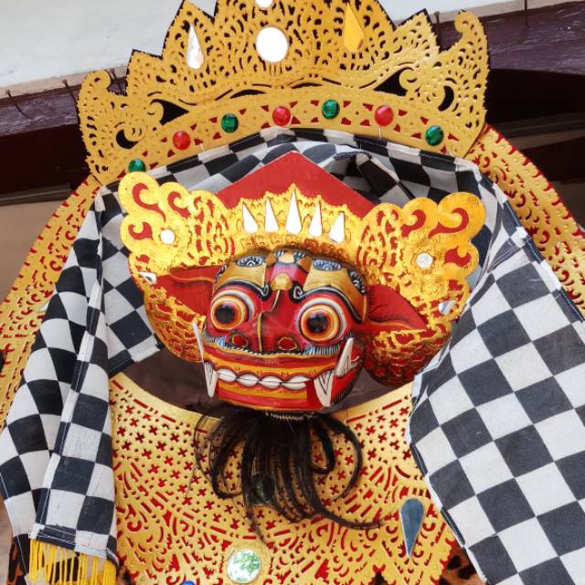 Jual Topeng Barong Bali plus Rangka Badan Belakang Indonesia|Shopee ...