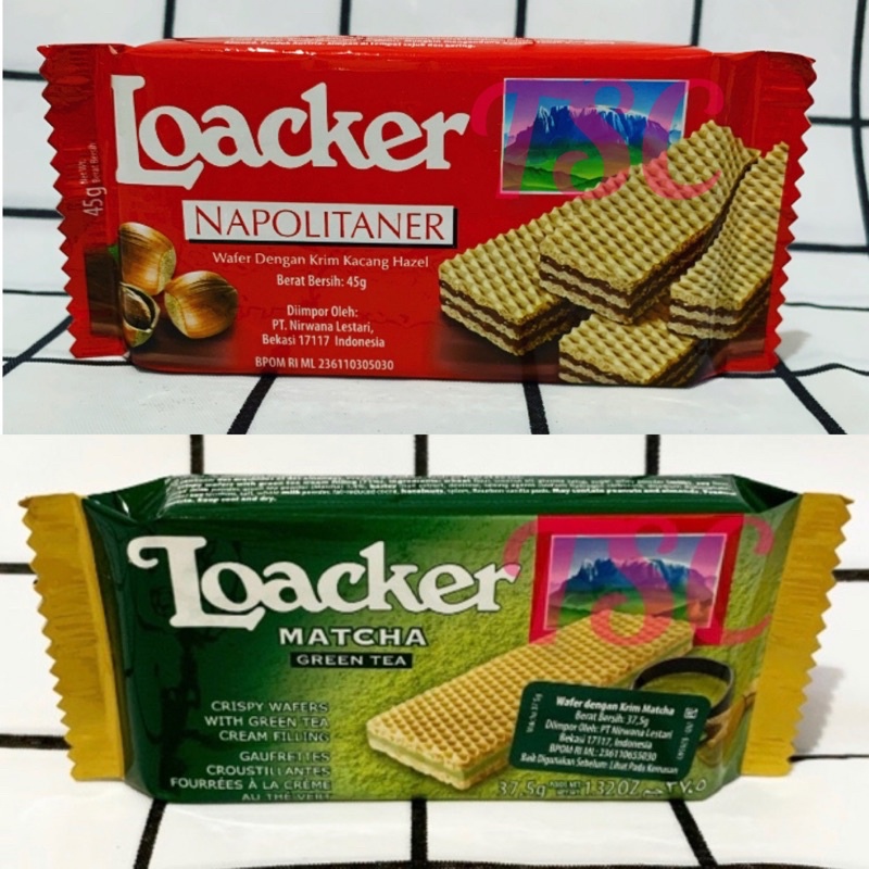 Wafer Loacker Matcha / Green Tea 37.5 gram Loacker Napolitaner Wafer 45 ... Wafer Loacker Matcha / Green Tea 37.5 gram Loacker Napolitaner Wafer 45 ...