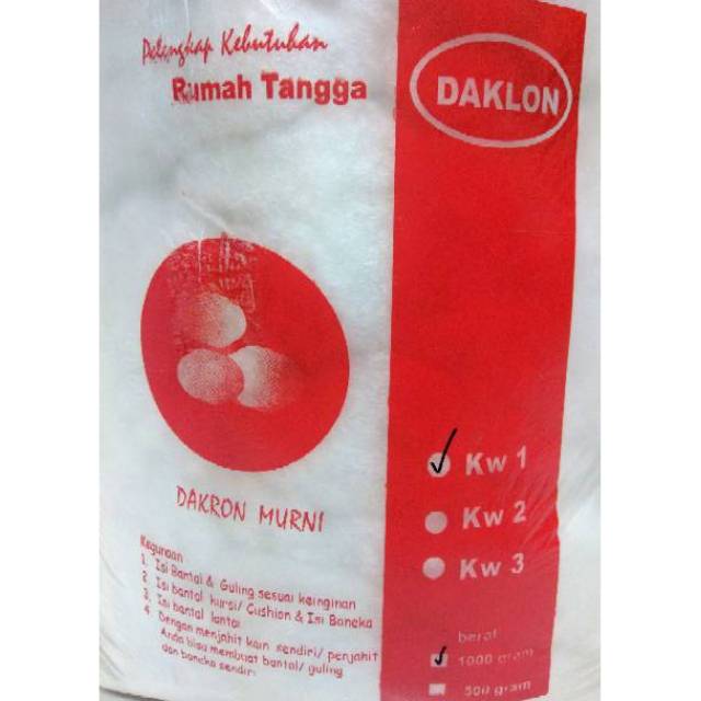 Jual Dakron Silikon Polyester Fiber - KG - HQ | Shopee Indonesia