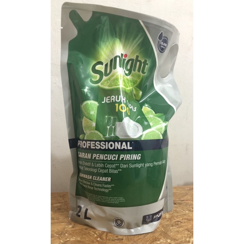 Jual SUNLIGHT PROFESSIONAL CAIRAN PENCUCI PIRING 2 L | Shopee Indonesia