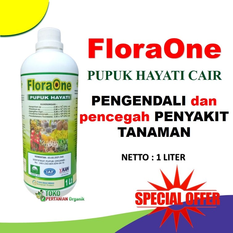 Jual Pupuk Hayati Cair anti layu fusarium, FLORAONE Tricoderma harzianum mempercepat masa panen ...