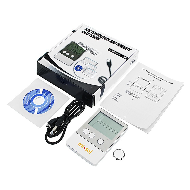 Jual Thermohygrometer USB Temperature dan Humidity Data Logger Misol ...