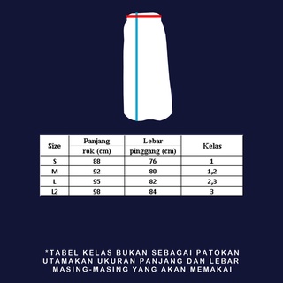 Jual Rok Rempel Dan Span Panjang Biru Hitam Putih Coklat Seragam ...