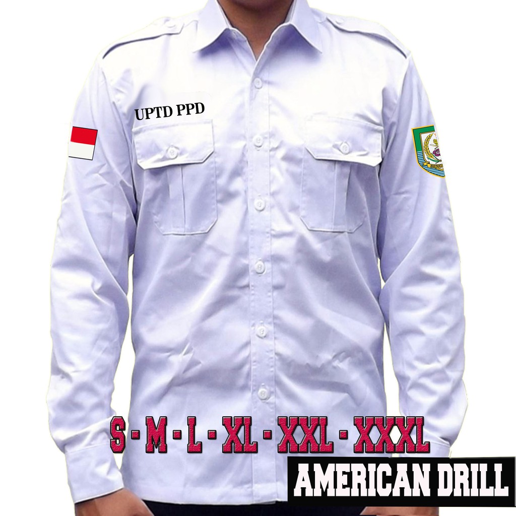 Jual KEMEJA PRIA BEBAS BORDIR KEMEJA KOMUNITAS KEMEJA CUSTOM LOGO PDL ...