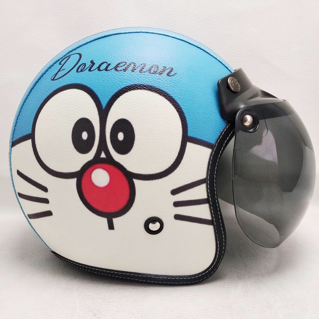 Jual Helm Retro Kulit SNI Ori Halfface Bubble Helmet Helem Bogo ...