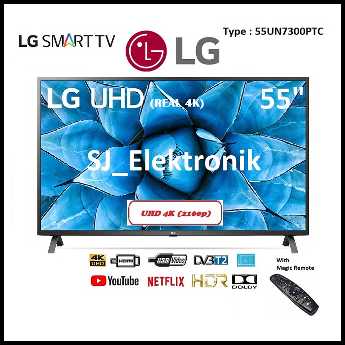 Jual (KHUSUS LUAR KOTA) LED TV LG 55 Inch 55UN7300PTC - 55UN7300 Real 4K UHD SmartTV | Shopee ...