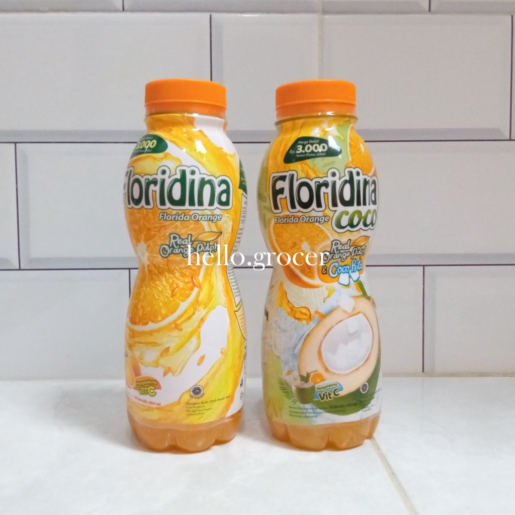 Jual Floridina Orange / Coco Minuman Jeruk Bulir Botol 350 ml | Shopee ...