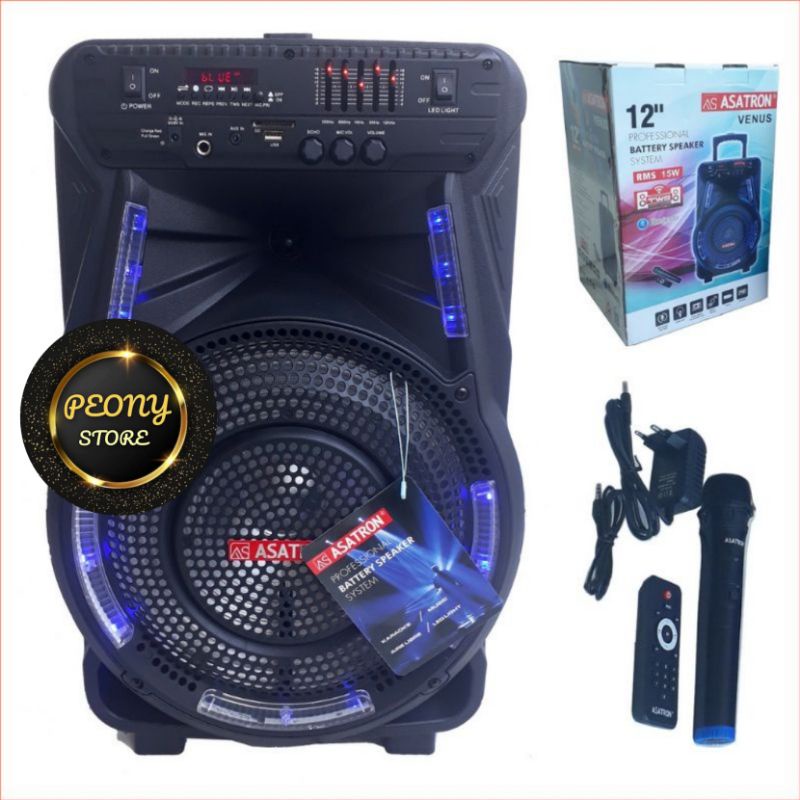 Jual SPEAKER ASATRON VENUS HT-8880 UKM 12 INCH PORTABLE WIRELESS ...