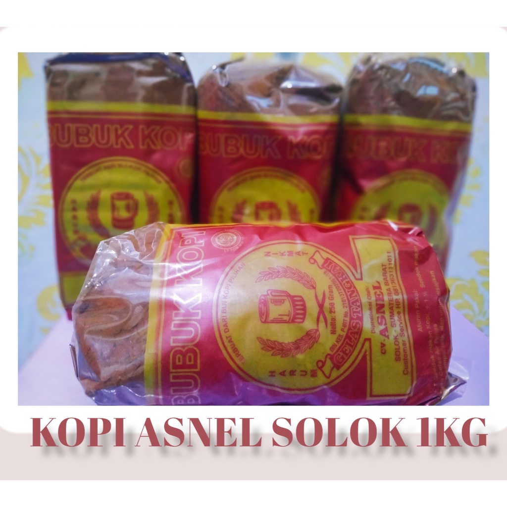 Jual Kopi Bubuk Halus Asnel Cap Gelas Tangkai ASLI Solok Harum dan Enak ...