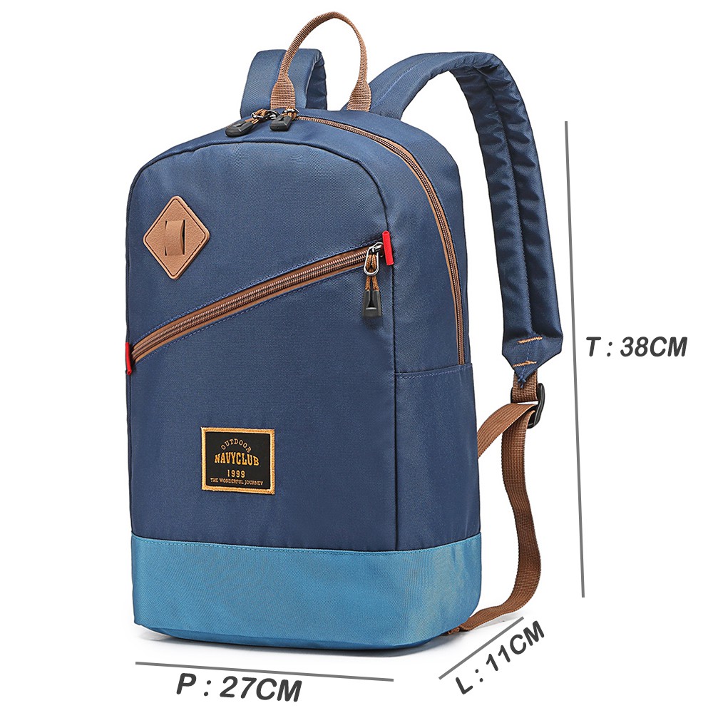 Navy Club Tas Ransel Laptop Kasual Punggung - Tas Unisex HFGB Backpack ...